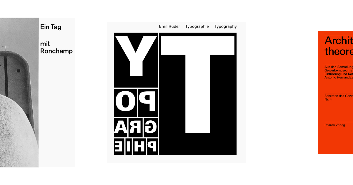 Books designed by Emil Ruder