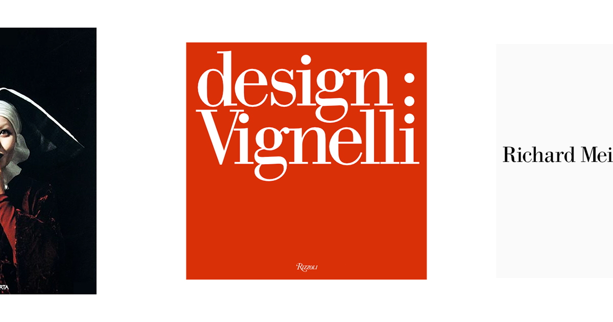 Books designed by Massimo Vignelli